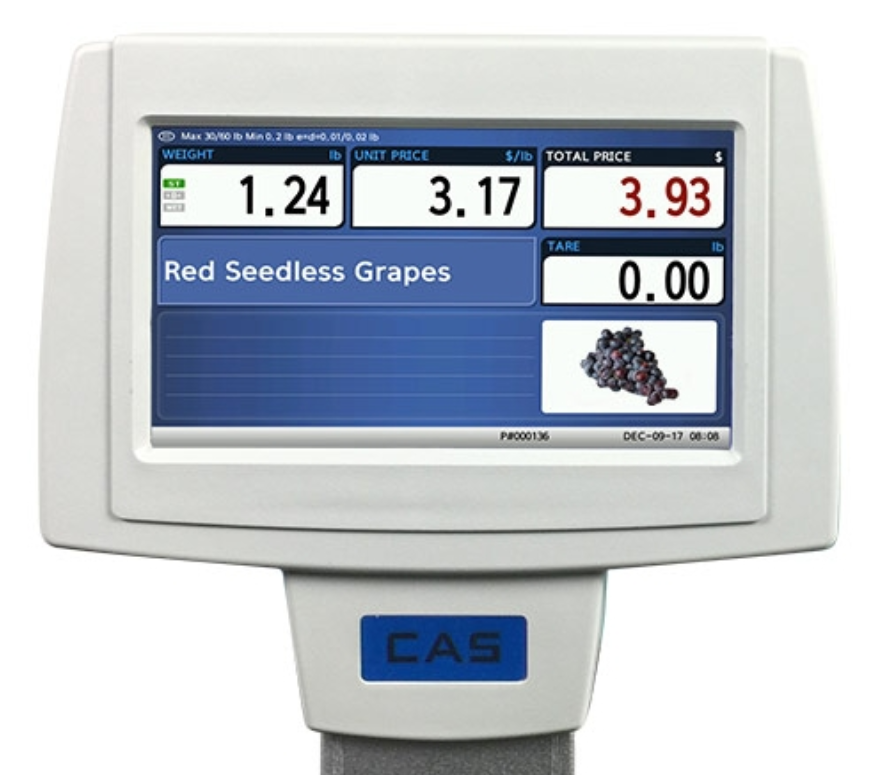 CAS CL7200U Touch Screen Label Printing Scale — Discount Scale